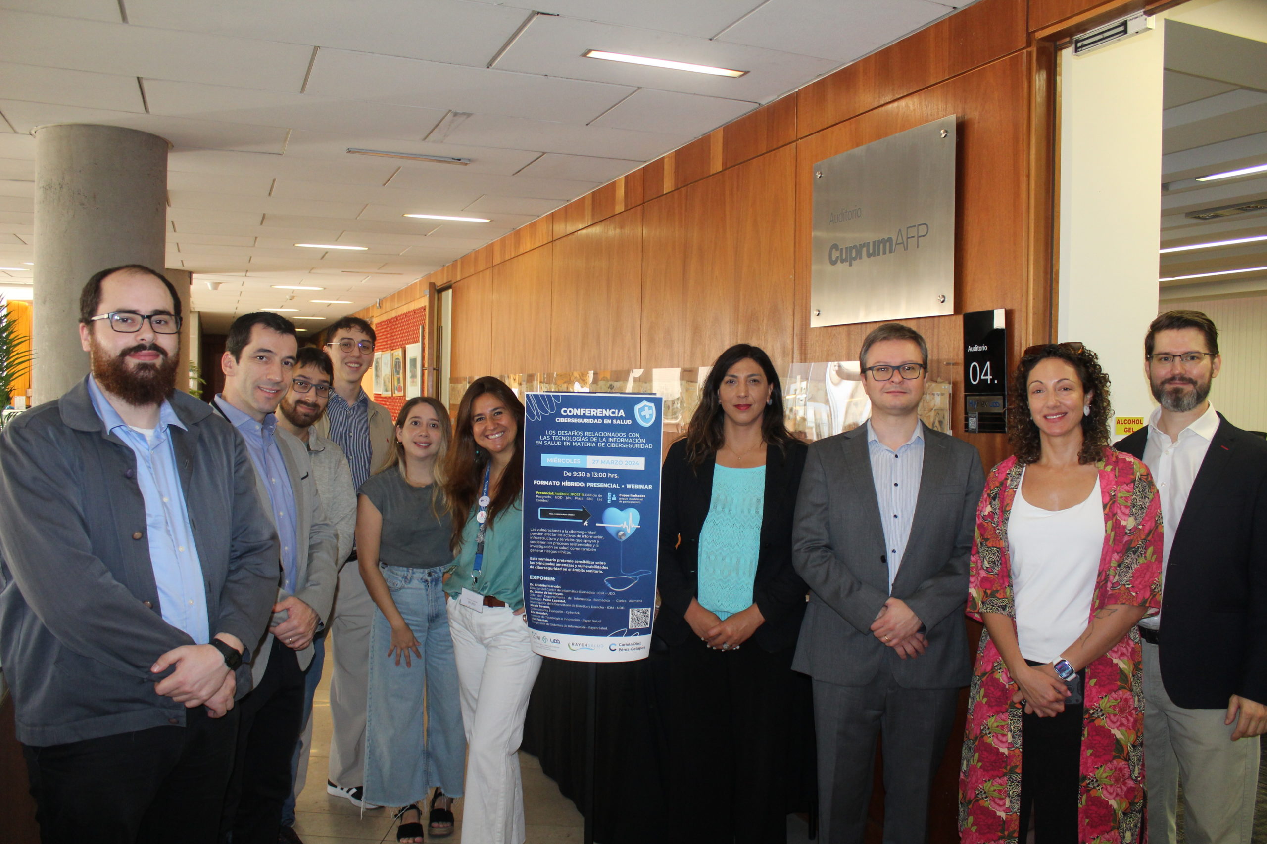 Con éxito se realizó seminario sobre Ciberseguridad en Salud en la Universidad del Desarrollo - ICIM